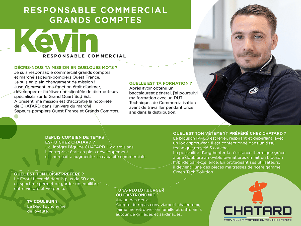 Découvrir Chatard Responsable commercial Grands Comptes - Chatard France